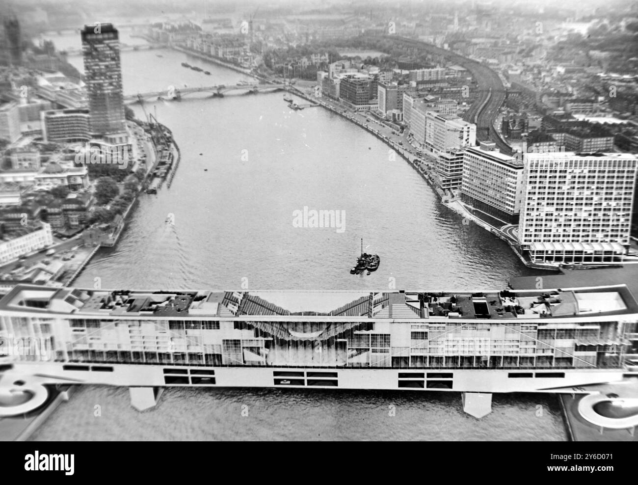 MODELS OF ALL GLASS BRIDGE SPANNING THE THAMES IN LONDON ; 27 SEPTEMBER ...