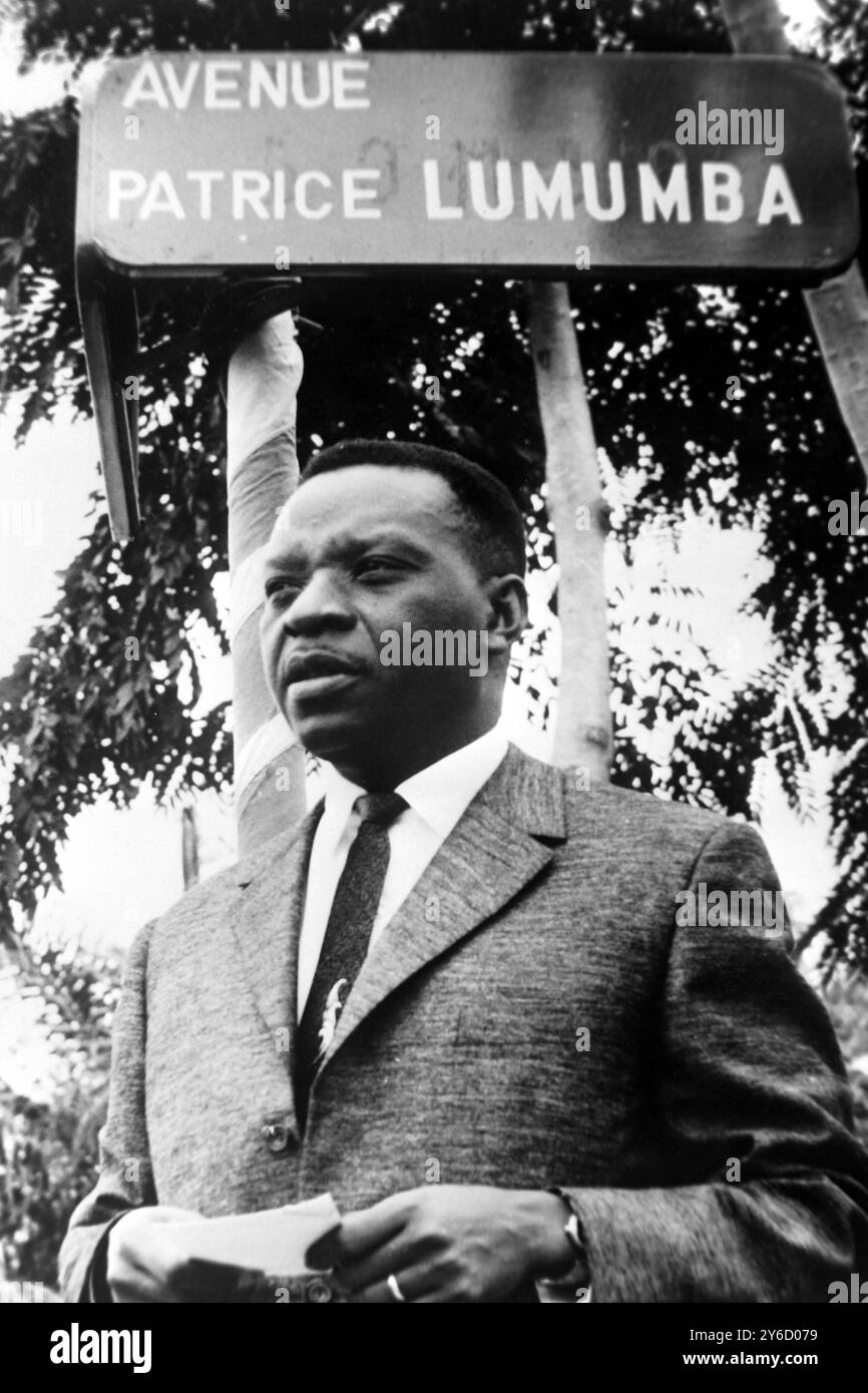 27 SEPTEMBER 1963 CYRILLE ADOULA, THE PRIME MINISTER OF THE DEMOCRATIC ...