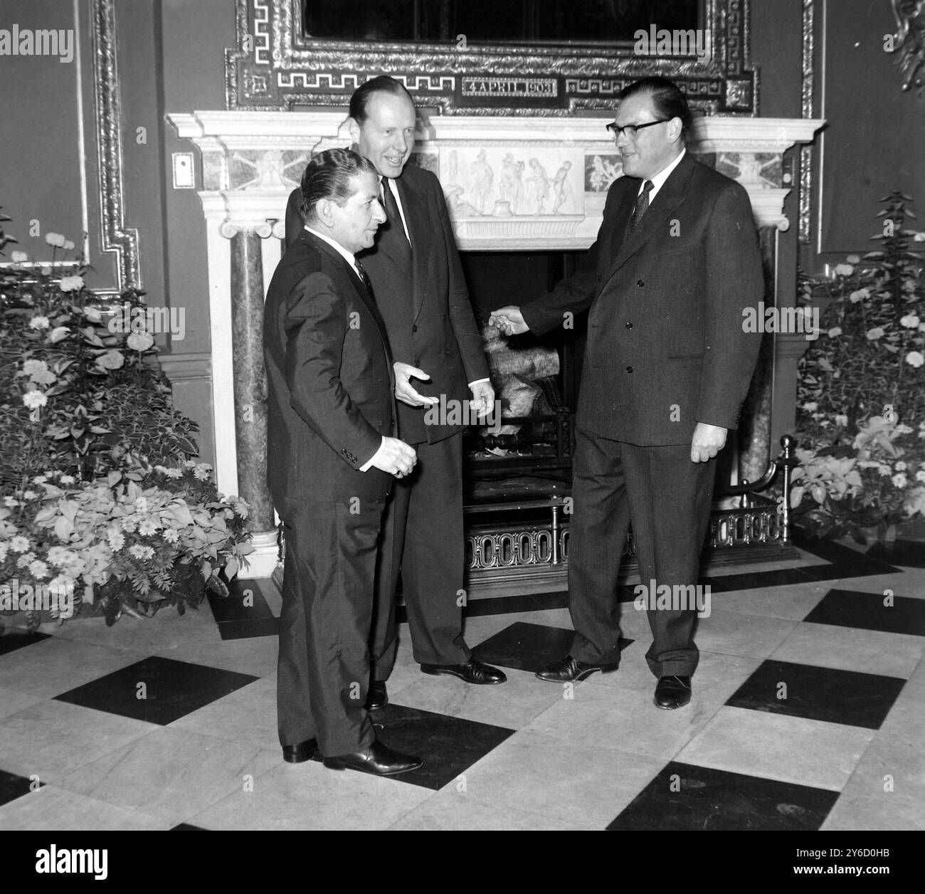 REGINALD MAUDLING AND FREDERICK ERROLL IN LONDON WITH BORG OLIVIER DR ...