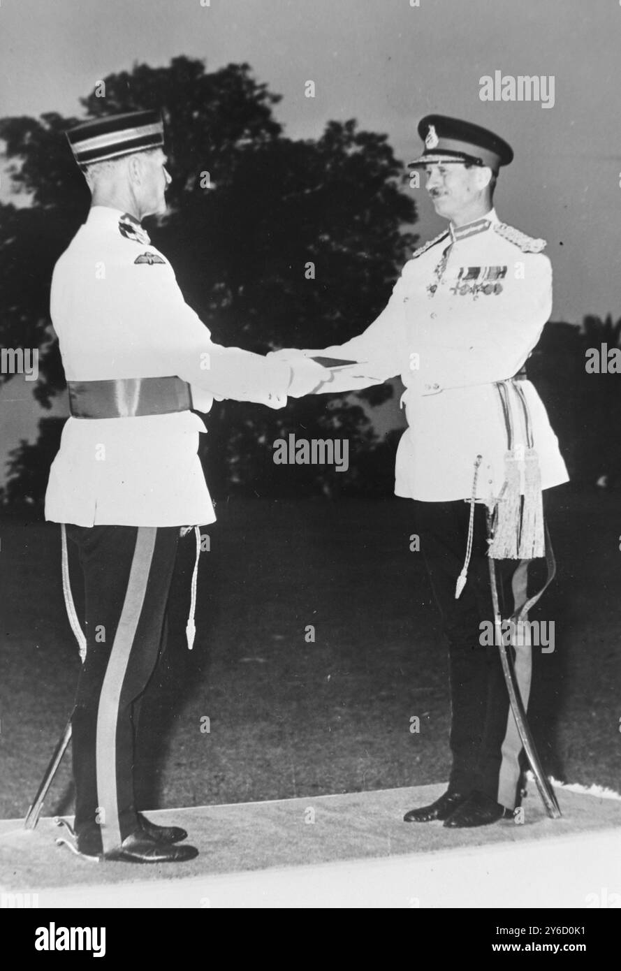 HISTORICAL BRITISH ARMY BASE HAND-OVER IN SINGAPORE WITH BRADLEY P E M AND MAJ-GENERAL WILLIAMS ...