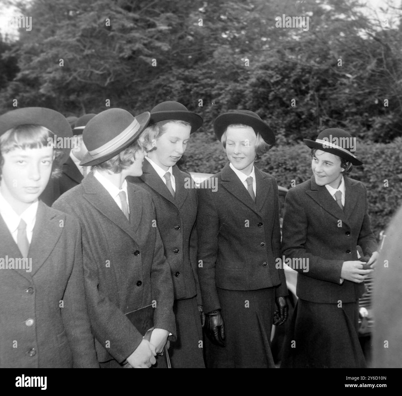 PRINCESS ANNE WITH PUPILS ARRIVE FOR CHURCH IN BENENDEN, KENT ; 22 ...