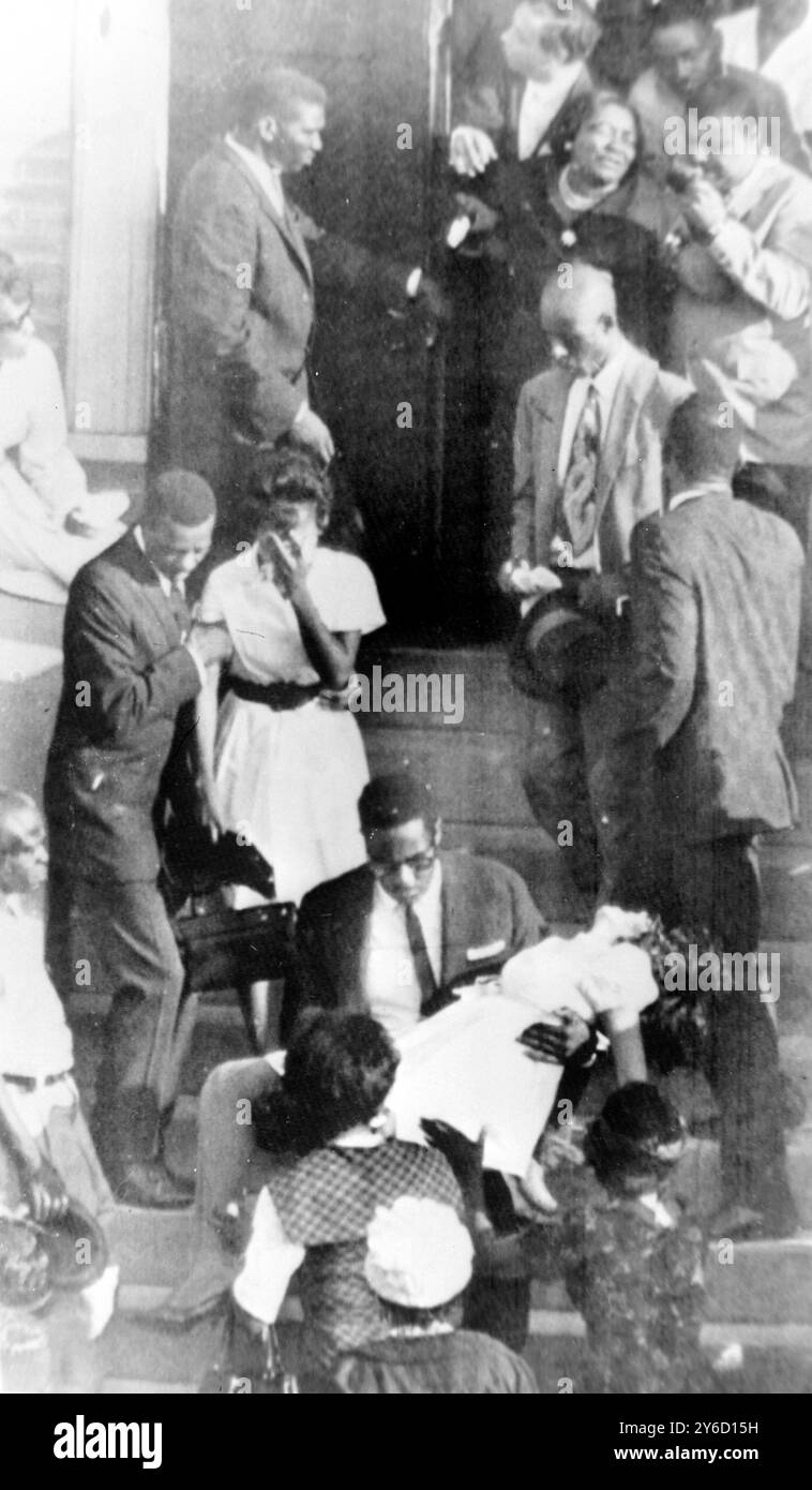 BOMB OUTRAGE FOUR PEOPLE KILLED - FUNERAL IN BIRMINGHAM, ALABAMA / ; 19 ...