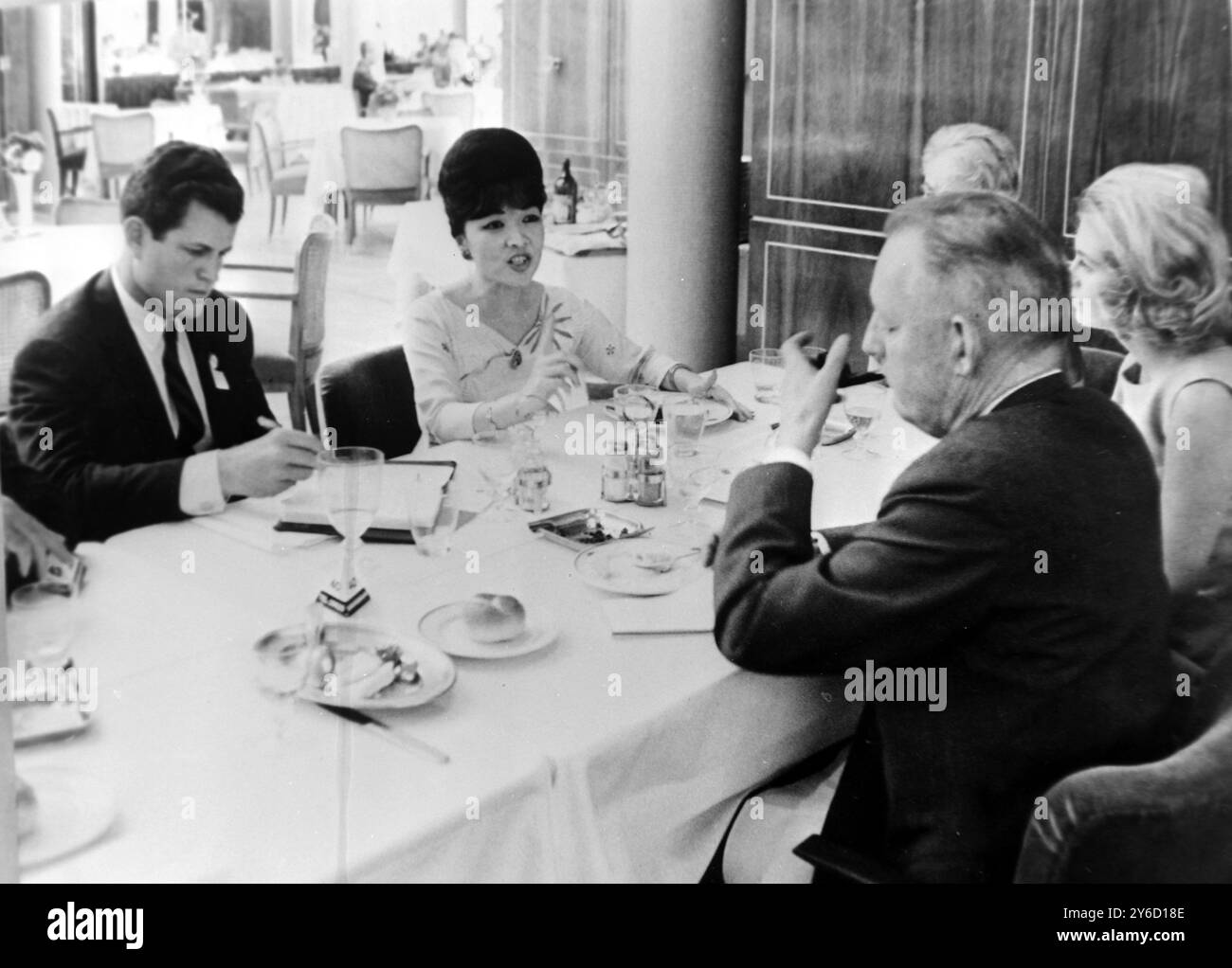 JOAN AND EDWARD KENNEDY & NGO DINH NHU IN BELGRADE / ; 16 SEPTEMBER ...