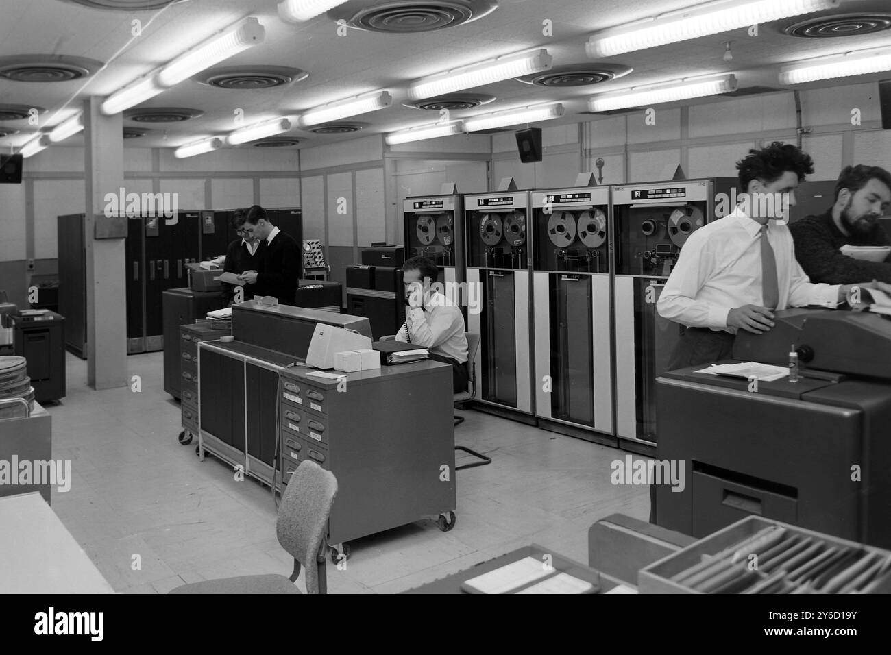 A view inside the Impact Predictor Room at Britain's Ballistic Missile ...