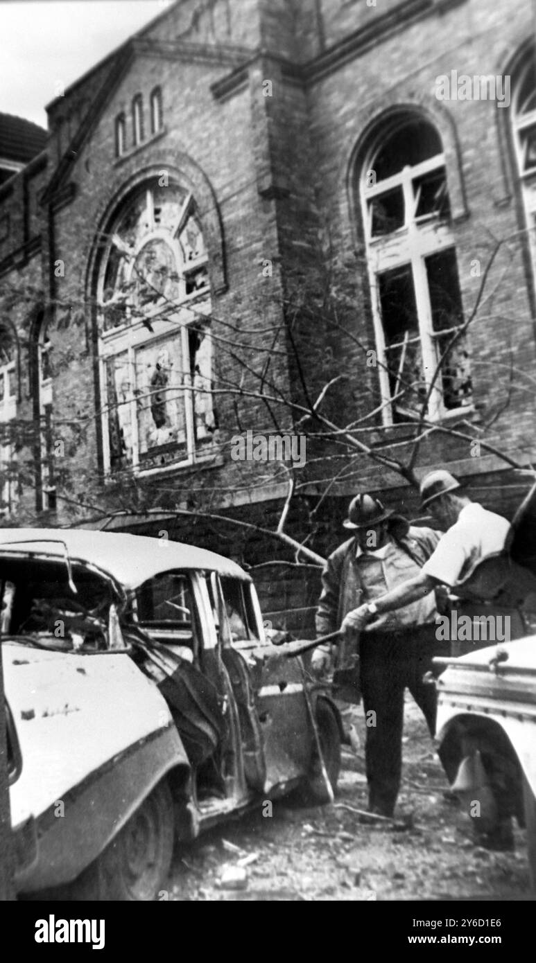 RACIAL SEGREGATION PEOPLE BOMBED IN CHURCH IN BIRMINGHAM, ALABAMA ...
