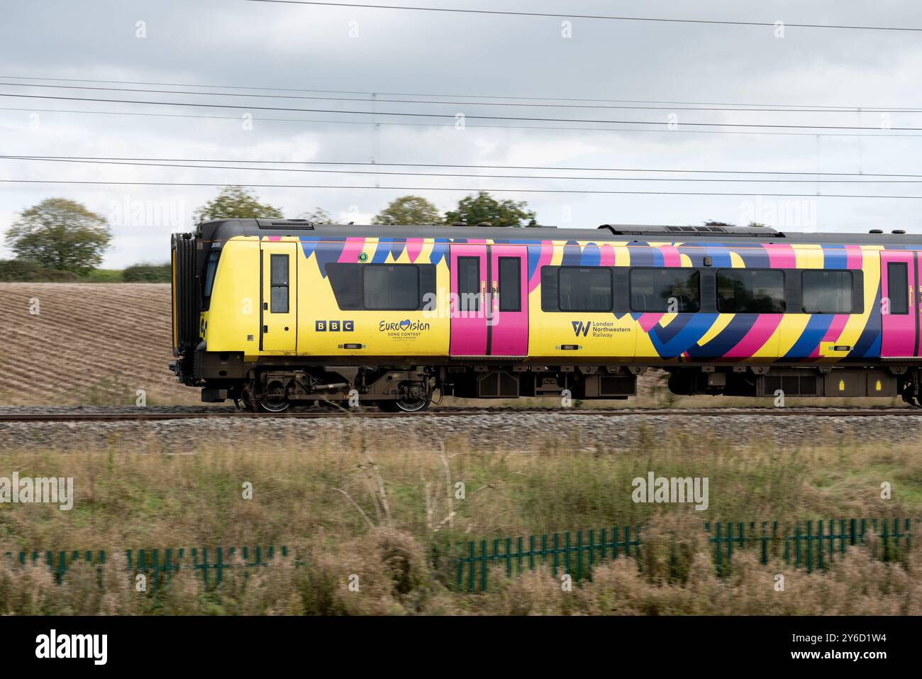 London Northwestern Railway class 350 electric train in Eurovision Song ...