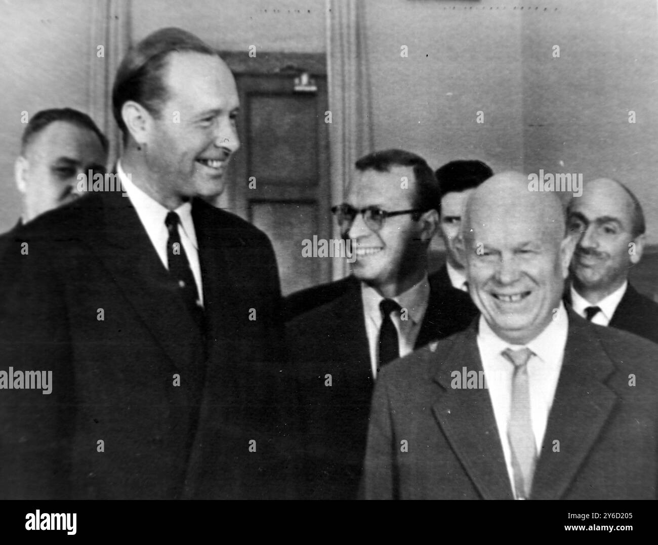 SOVIET PRIME MINISTER NIKITA KHRUSHCHEV WITH FREDERICK ERROLL AT ...