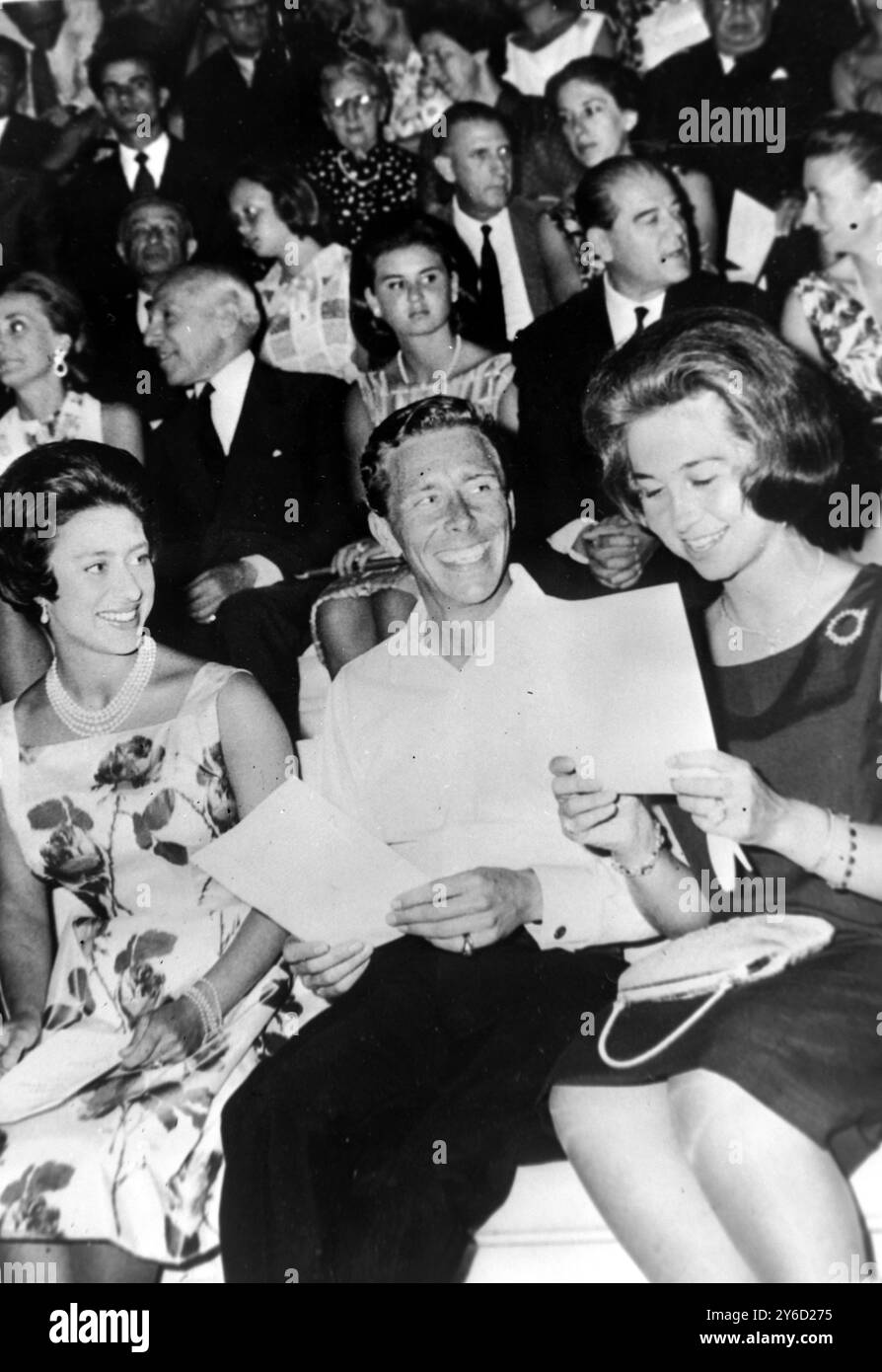 PRINCESS MARGARET ROSE WITH LORD SNOWDON AND PRINCESS SOPHIA IN ATHENS ...