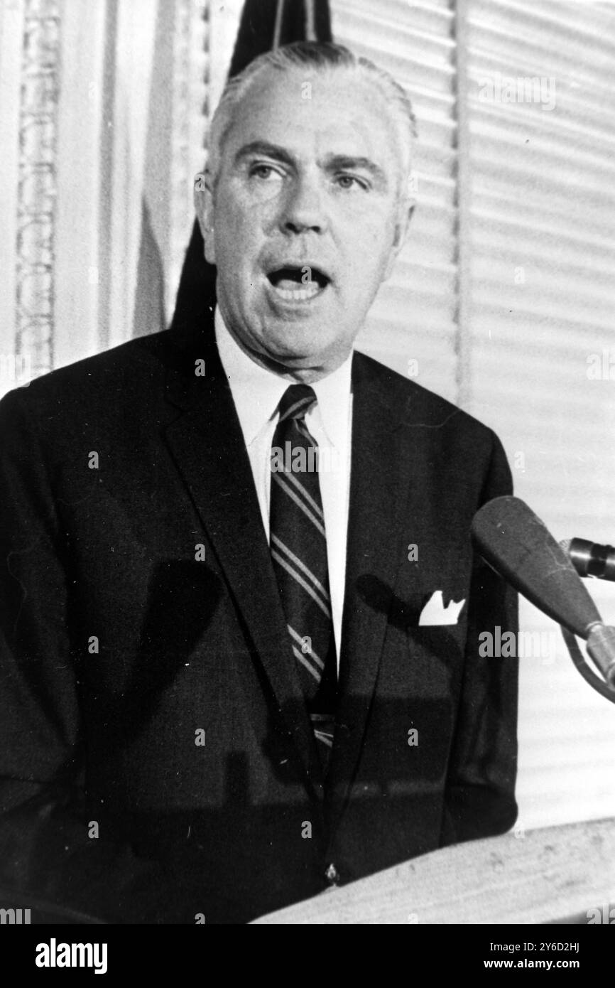 ADMIRAL GEORGE W ANDERSON IN WASHINGTON ; 6 SEPTEMBER 1963 Stock Photo ...