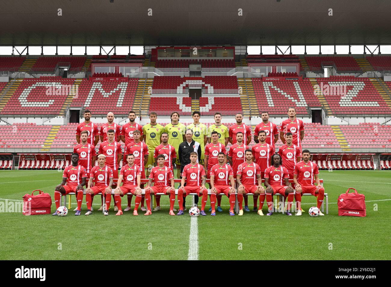 Monza, Italia. 25th Sep, 2024. AC Monza's team photo at the U-Power ...