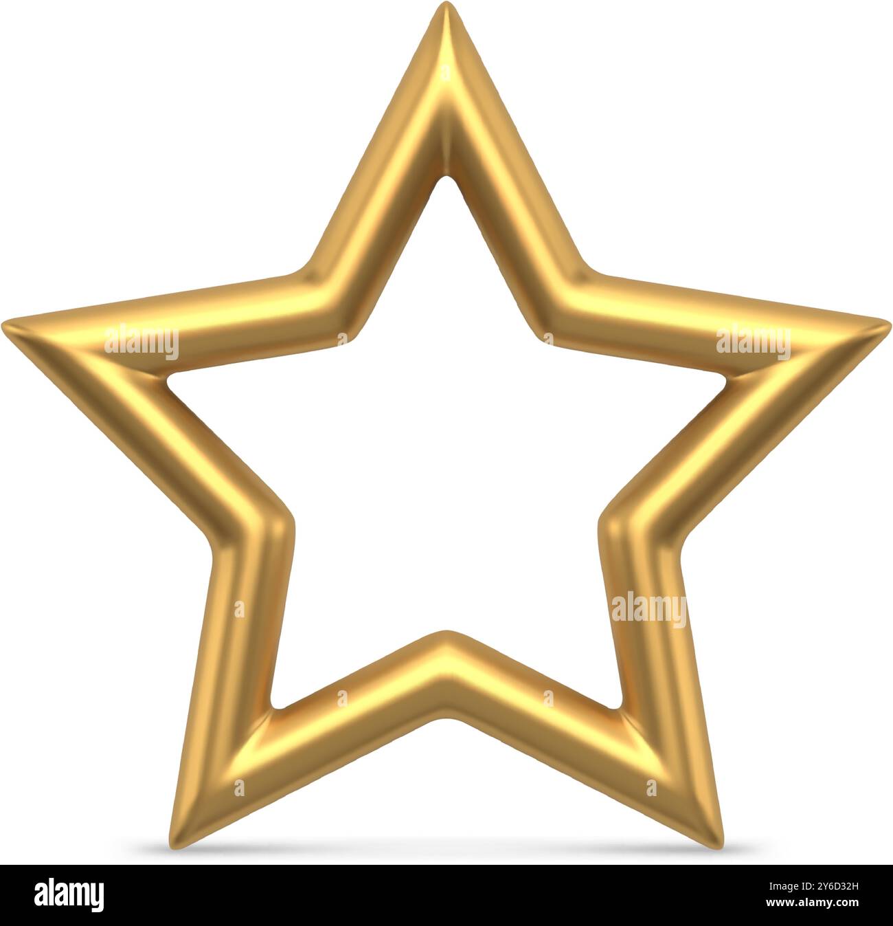 Bright luxury golden star metallic surface 3d template vector ...