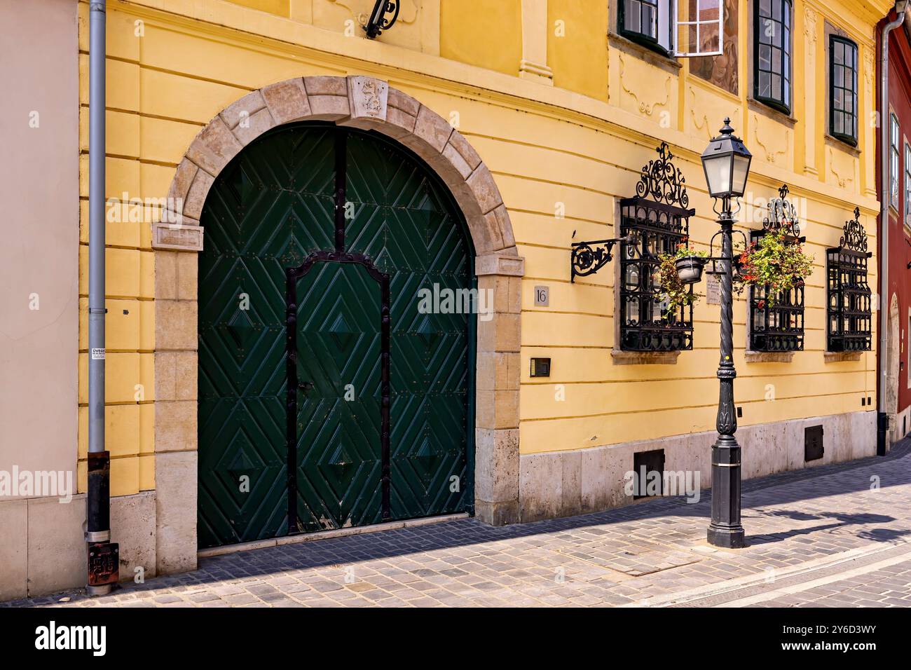 Old Doors and Gate in the Castle Area of Budapest Stock Photo - Alamy
