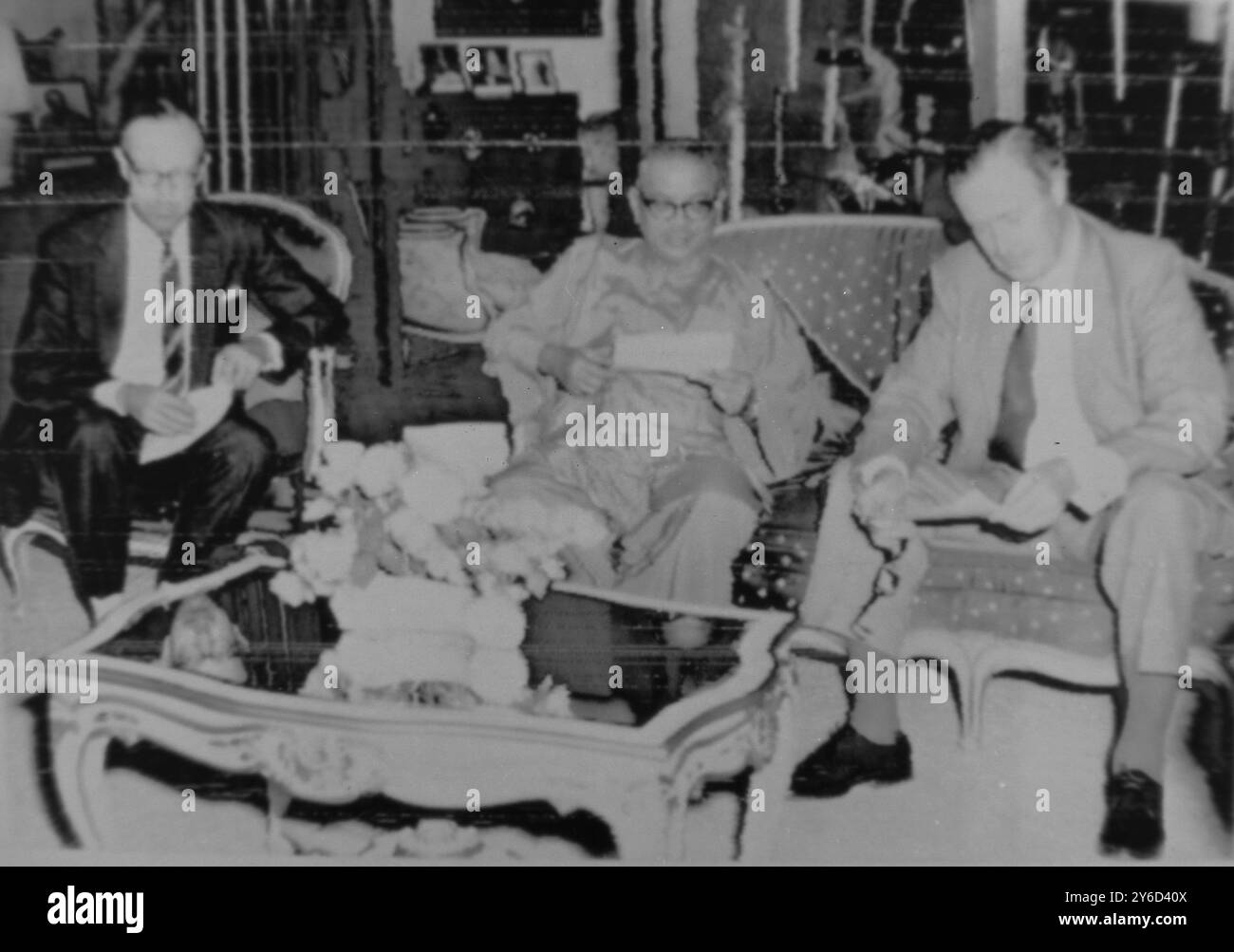 GEOFROY TORY WITH DUNCAN SANDYS AND TUNKU ABDUL RAHMAN IN KUALA LUMPUR ...