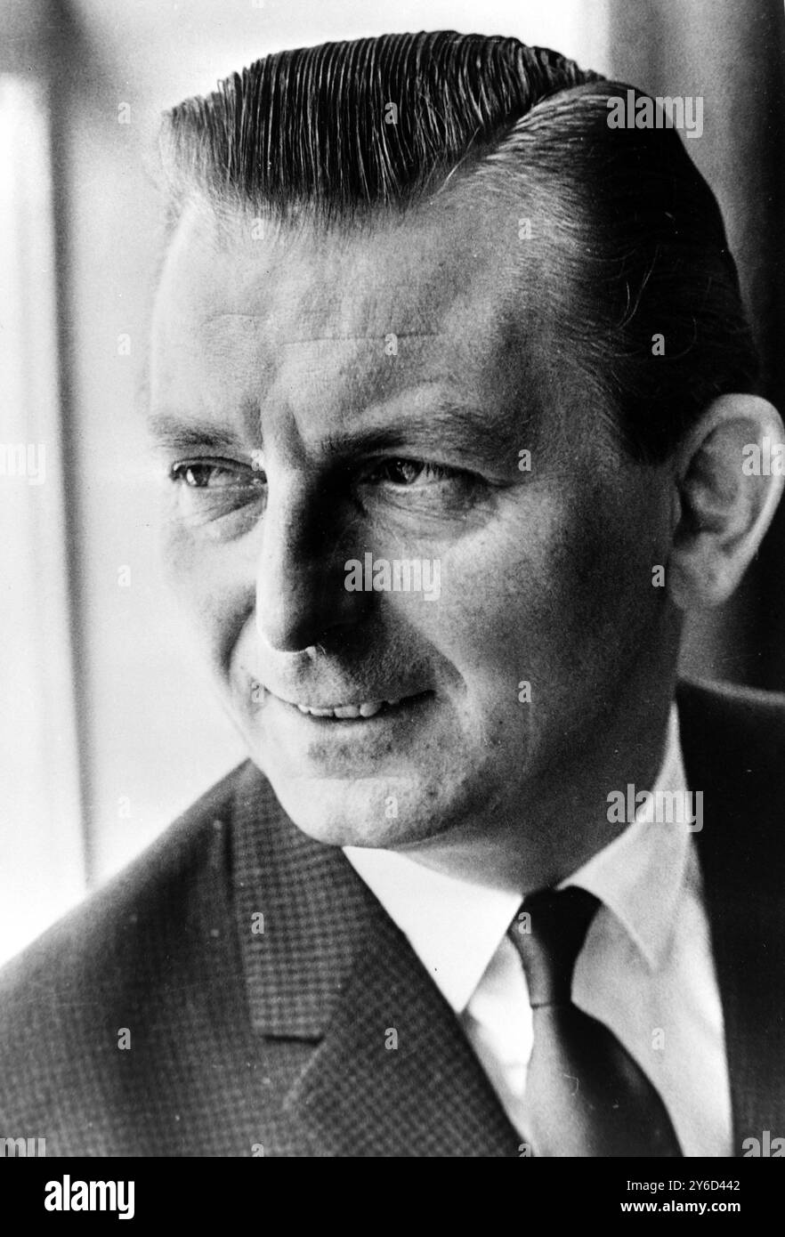 JACK H MEWET HEAD BBC FILMS & TV / ; 24 AUGUST 1963 Stock Photo - Alamy
