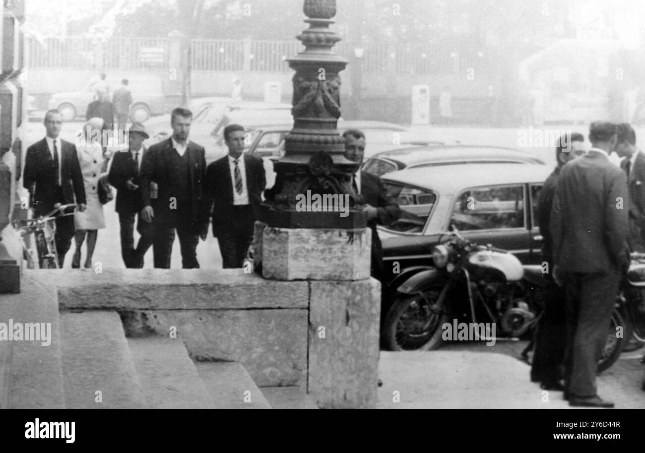 POLICE ACCUSED OF BRUTALITY IN TRENTO, ITALY ; 23 AUGUST 1963 Stock ...