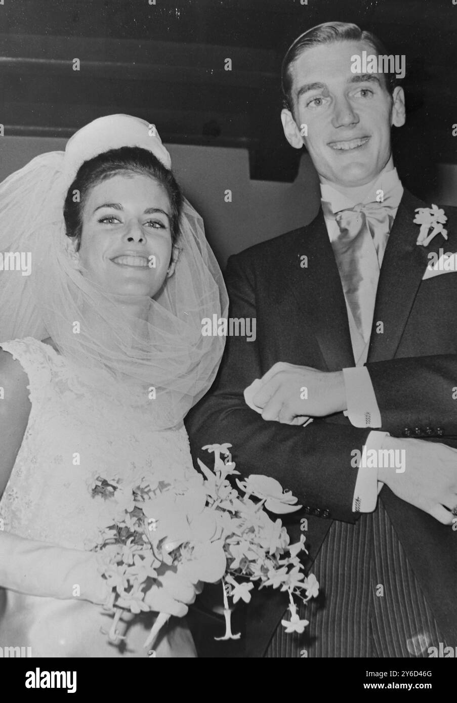 FREDERIK GUEST WEDS STEPHANIE WANGER IN NEW YORK ; 23 AUGUST 1963 Stock ...