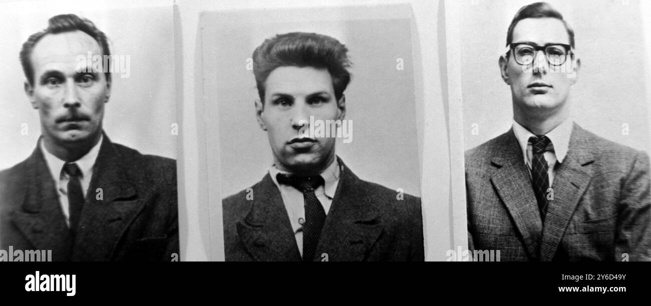 22 AUGUST 1963 MUG SHOTS OF JAMES WHITE , CHARLES FREDERICK WILSON AND ...