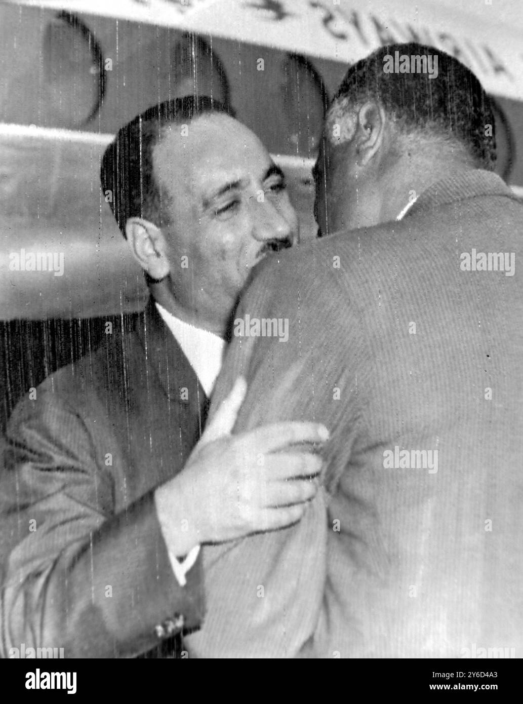 PRESIDENT OF UNITED ARAB REPUBLIC GAMAL ABDUL NASSER WITH PRESIDENT OF ...