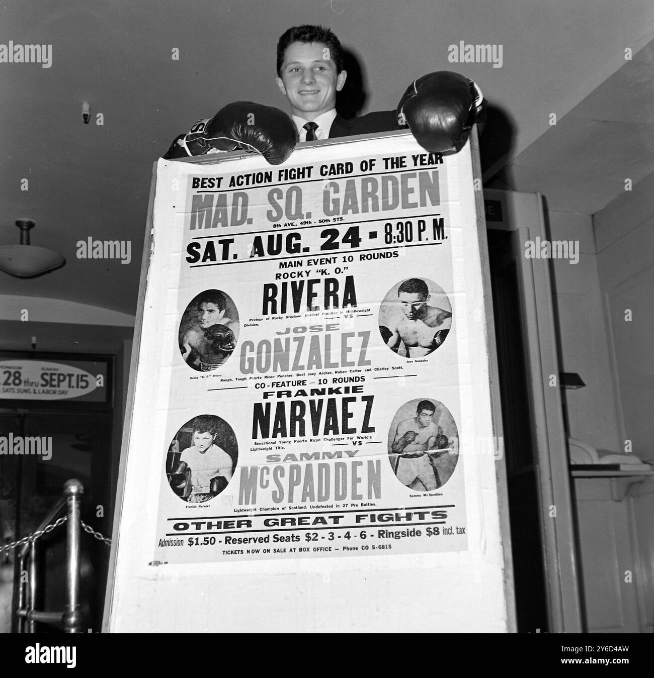SAMMY MCSPADDEN BEFORE THE FIGHT AT MADISON SQUARE GARDENS IN NEW YORK ...