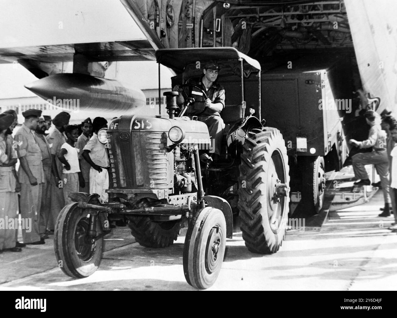 US AIR FORCE CAPTAIN AUGUST F WARDEN F MOVES A SECTION OF A RADAR USAF ...