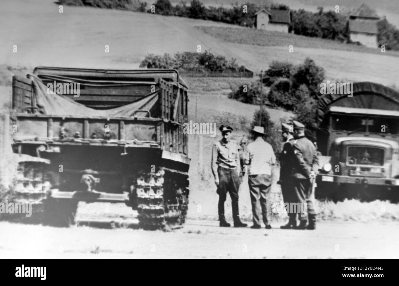 EXCHANGE OF FREEDOM TRUCKS IN UNTERUHL, GERMANY ; 15 AUGUST 1963 Stock ...