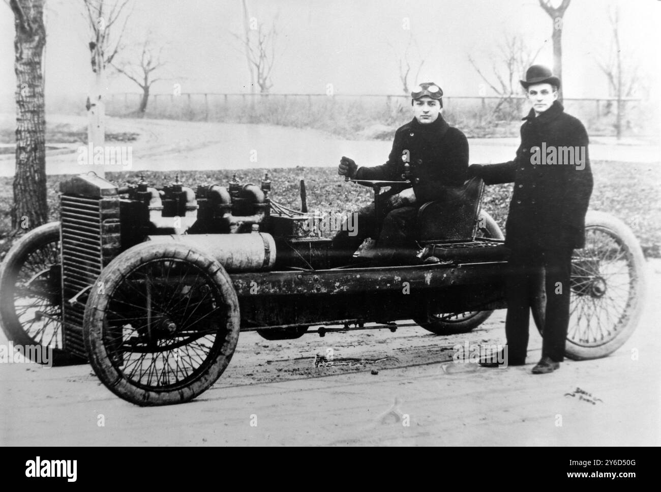 BARNEY OLDFIELD AND HENRY FORD B 1902 FORD / ; 12 AUGUST 1963 Stock ...