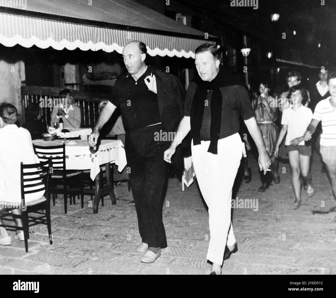 FORD HENRY II WITH EDWARD MACLEAN IN PORTOFINO, ITALY / ; 13 AUGUST ...