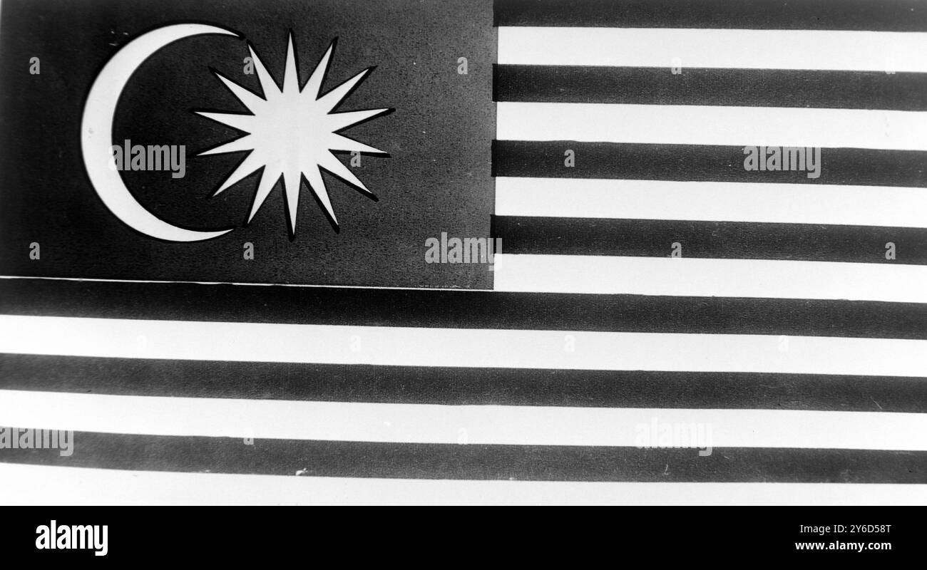 FLAG FEDERATION OF MALAYSIA ; 8 AUGUST 1963 Stock Photo - Alamy