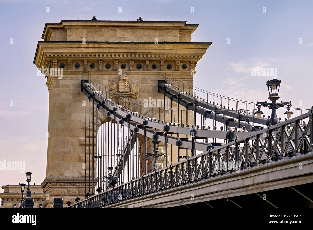 The Chain Bridge in Budapest Stock Photo - Alamy
