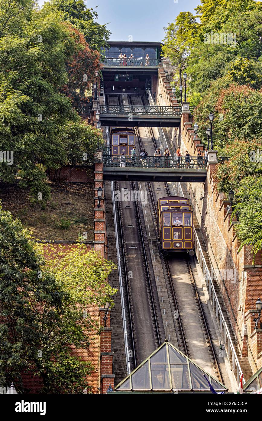 The Cable Car to the Royal Palace of Budapest Stock Photo - Alamy