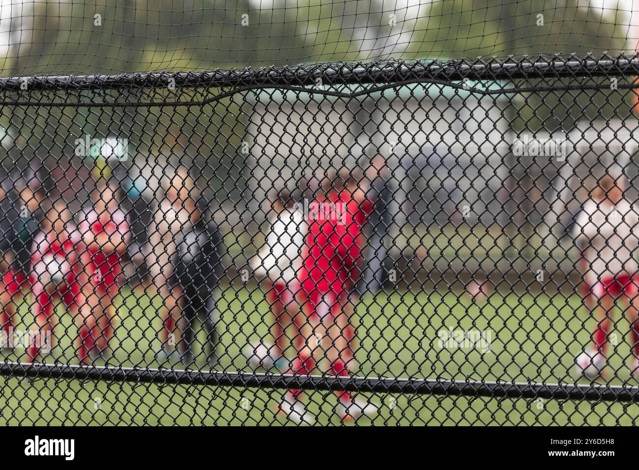 Girls playing soccer match in Vancouver Canada. Girls high school ...