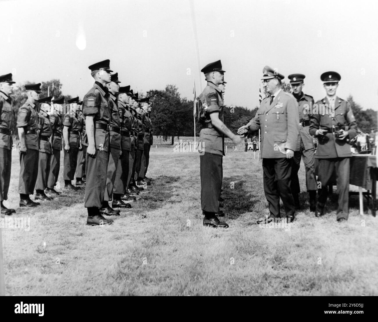 GENERAL HANS SPIEDEL AT OPENING OF SMALL ARMS SHOOTING CHAMPIONSHIPS IN ...