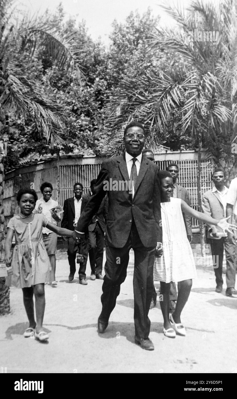 KATANGAN PRESIDENT MOISE TSHOMBE IN BARCELONA / ; 2 AUGUST 1963 Stock ...
