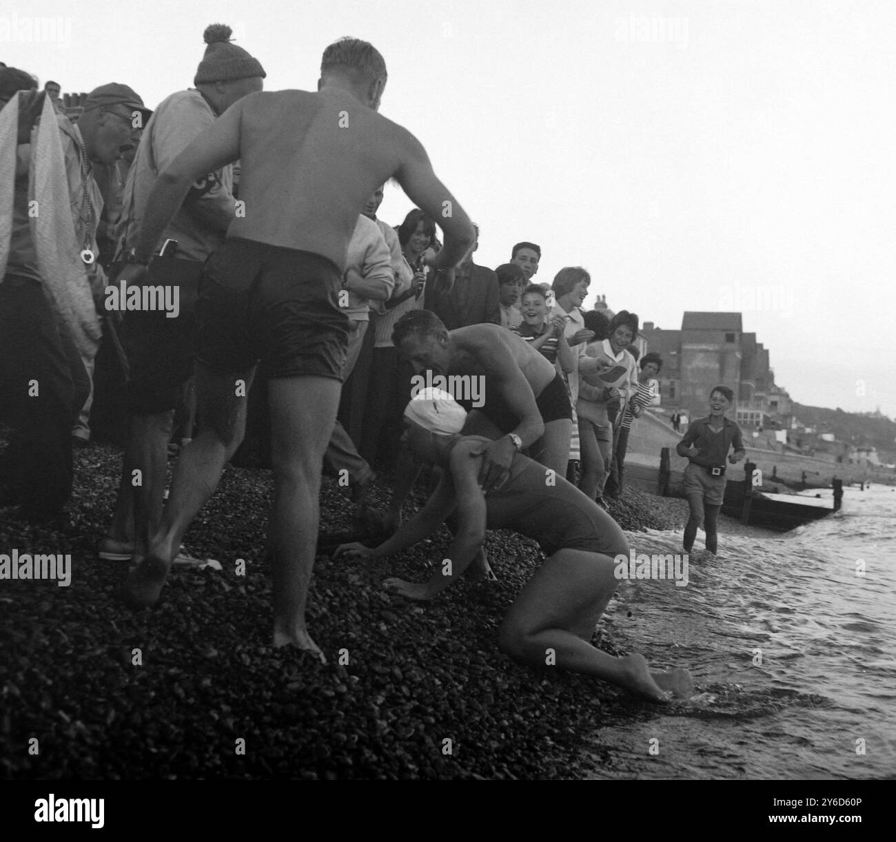 CLAUDIA MCPHERSON THE YOUNGEST CHANNEL SWIMMER IN SANDGATE, KENT / ; 1 ...