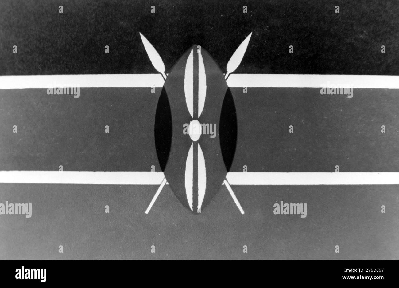 Flag of kenya Black and White Stock Photos & Images - Alamy