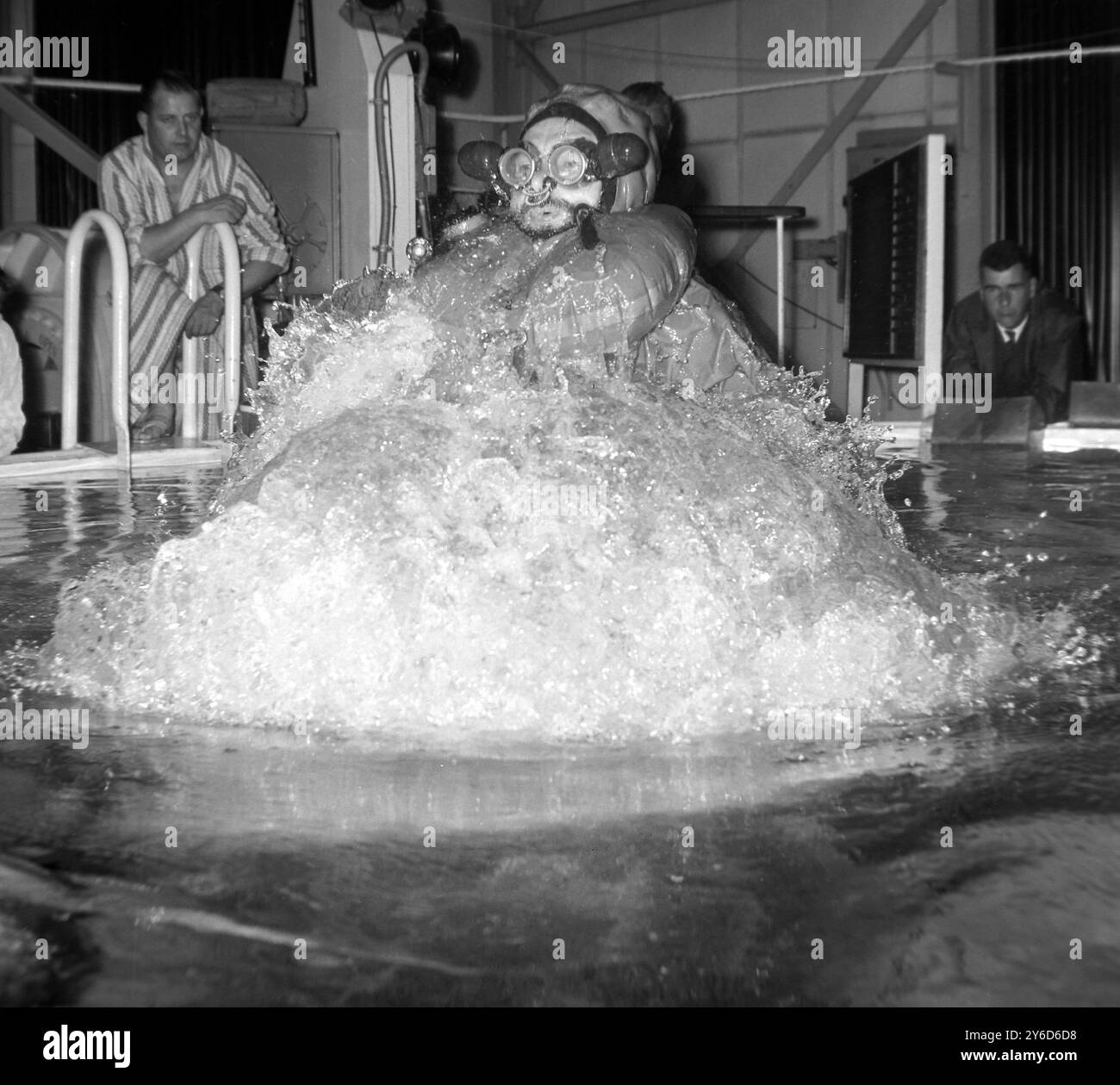 SPECIAL INFLATABLE SUIT DEMONSTRATION GOSPORT ; 25 JULY 1963 Stock ...