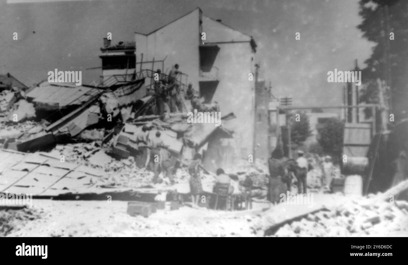 EARTHQUAKE IN SKOPJE, JUGOSLAVIA ; 27 JULY 1963 Stock Photo - Alamy