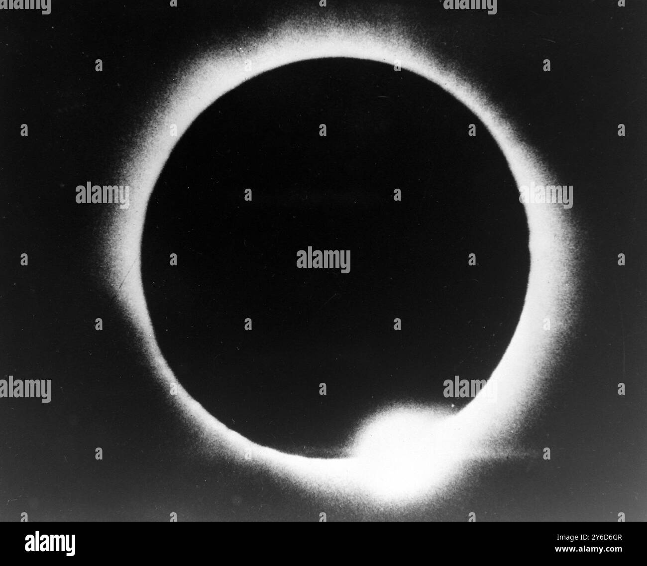 SUN ECLIPSES PICTURED FROM AIRCRAFT IN USAF ; 25 JULY 1963 Stock Photo ...