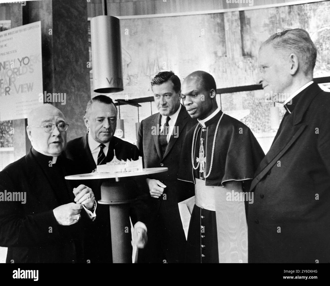 WORLD FAIR AT VATICAN PAVILLION WITH CARDINAL RUGAMBWA, THOMAS DEEGAN ...