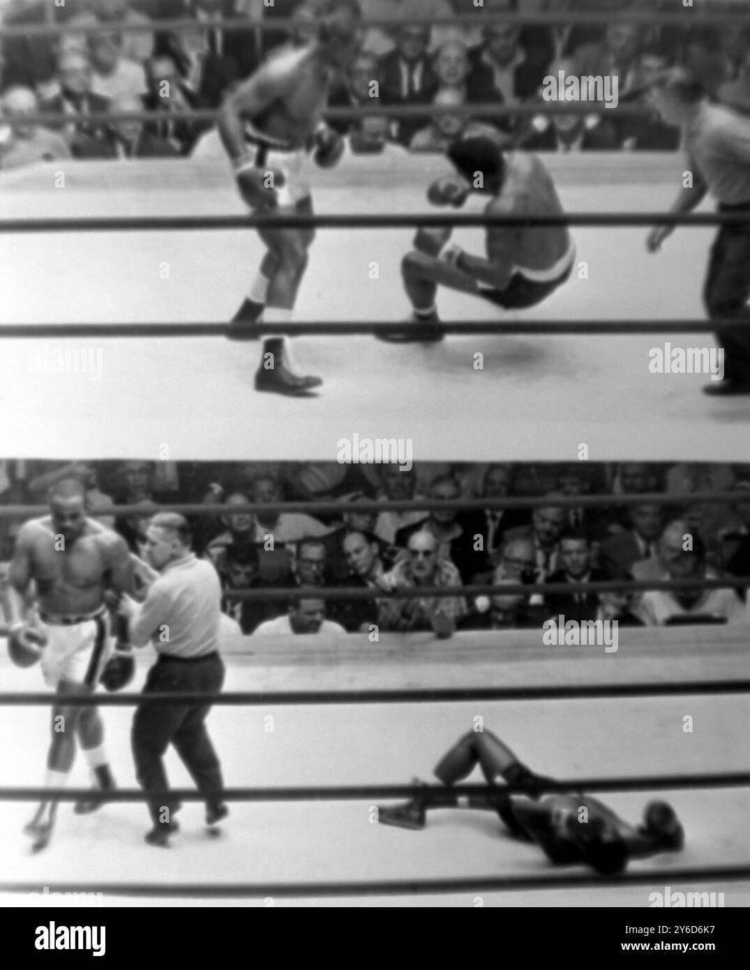 BOXING HEAVYWEIGHT FLOYD PATTERSON AND SONNY LISTON IN LAS VEGAS IN ...