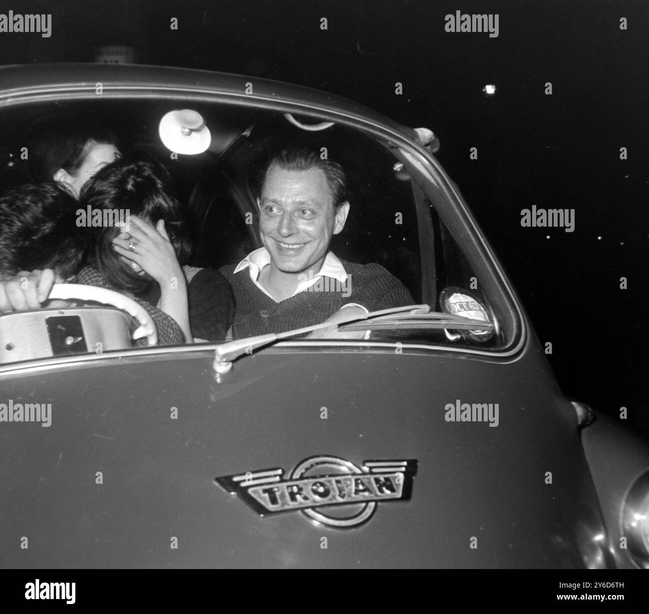 STEPHEN WARD WITH A GIRL IN A CAR IN LONDON ; 22 JULY 1963 Stock Photo ...