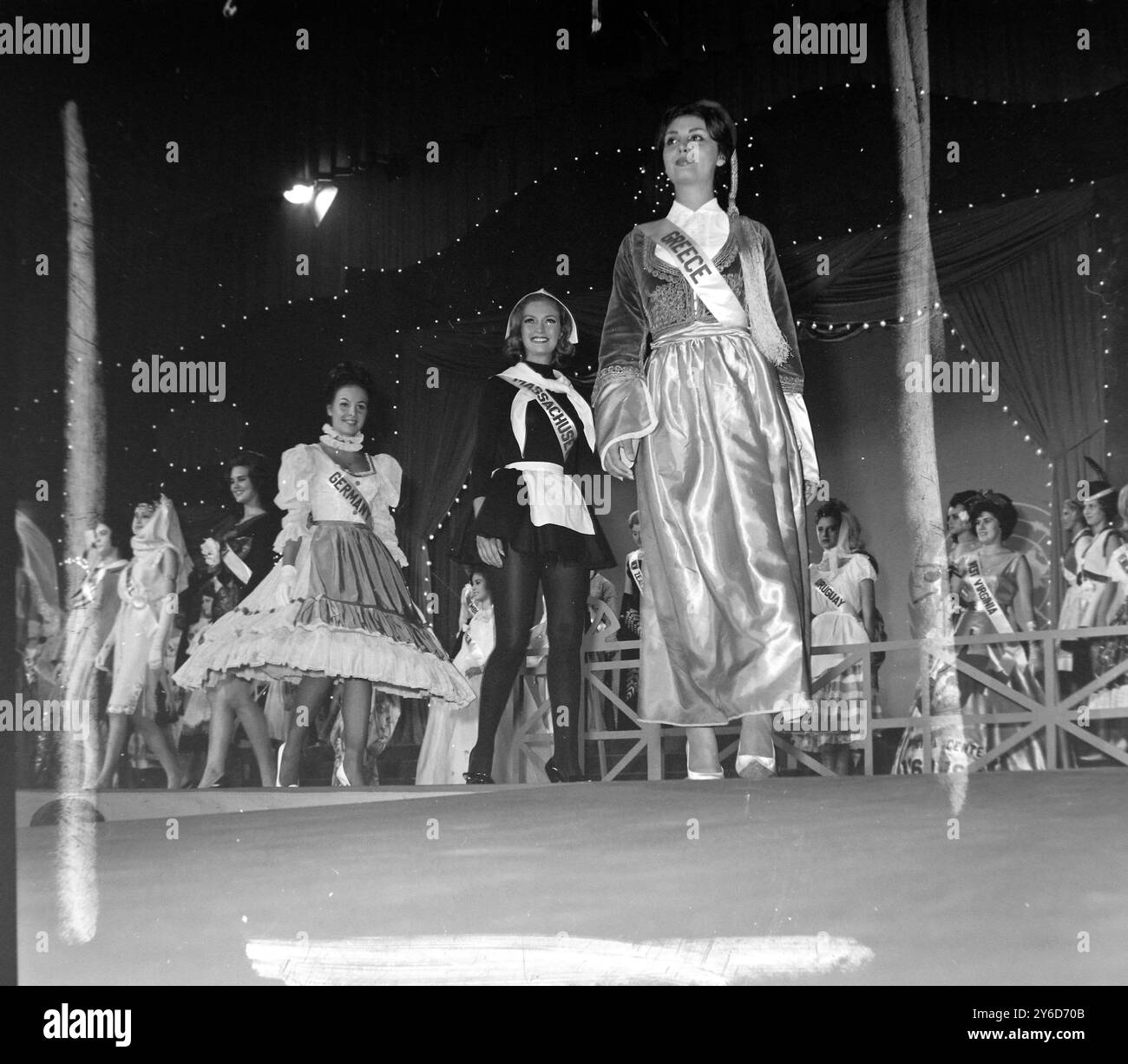 MISS UNIVERSE CONTESTANTS IN NATIONAL COSTUMES IN MIAMI BEACH / ; 19 ...