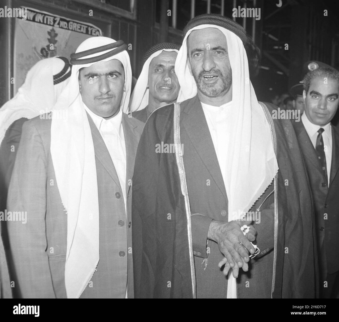 SHEIKH RASHID OF DUBAI IN LONDON ; 20 JULY 1963 Stock Photo - Alamy