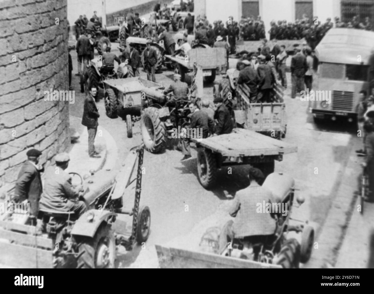 FRENCH PEASANTS DEMONSTRATIONS ; 20 JULY 1963 Stock Photo - Alamy
