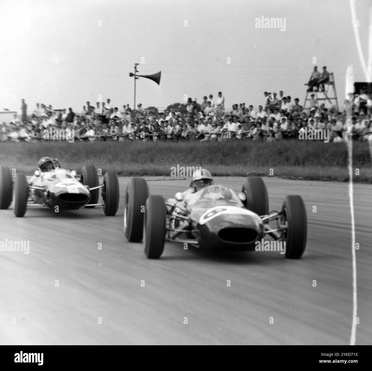 RACING DRIVER JIM CLARK WINS BRITISH GRAND PRIX AT SILVERSTONE / ; 22 ...