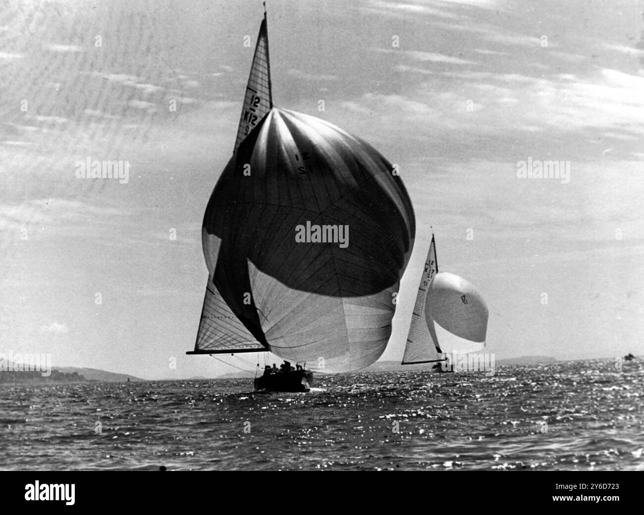 YACHT SOVEREIGN SAILING IN HOLY LOCH, SCOTLAND / ; 22 JULY 1963 Stock ...