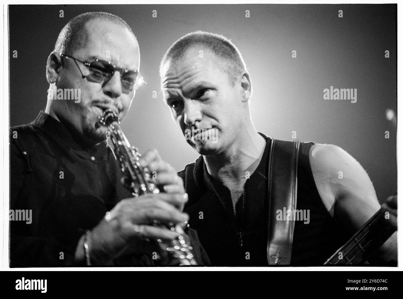 STING, MERCURY FALLING TOUR, 1996: Sting playing live at Cardiff ...