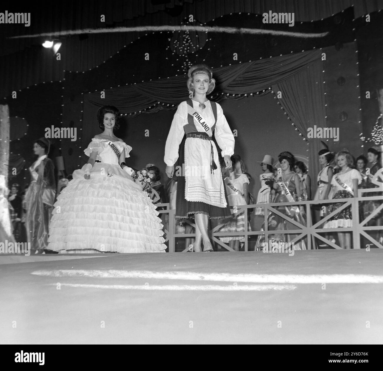 MISS UNIVERSE CONTESTANTS IN NATIONAL COSTUMES IN MIAMI BEACH / ; 19 ...