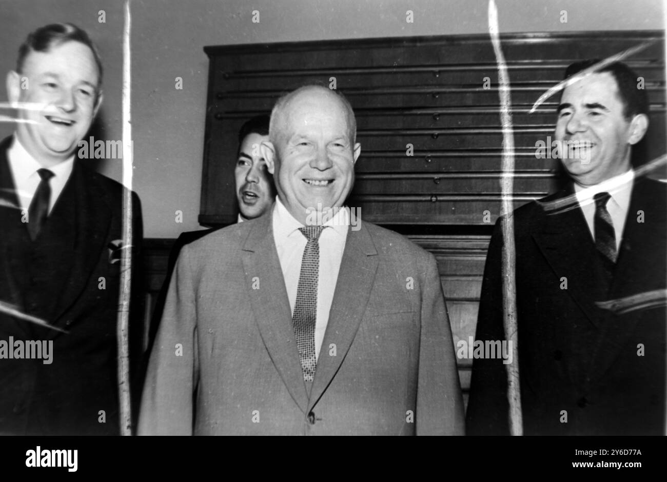 All smiles on the faces of, left to right, Britain's Minister for ...
