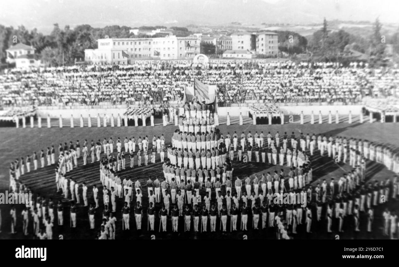 ALBANIAN PEOPLE'S ARMY 20TH ANNIVERSARY CELEBRATION IN TIRANA / ; 18 ...